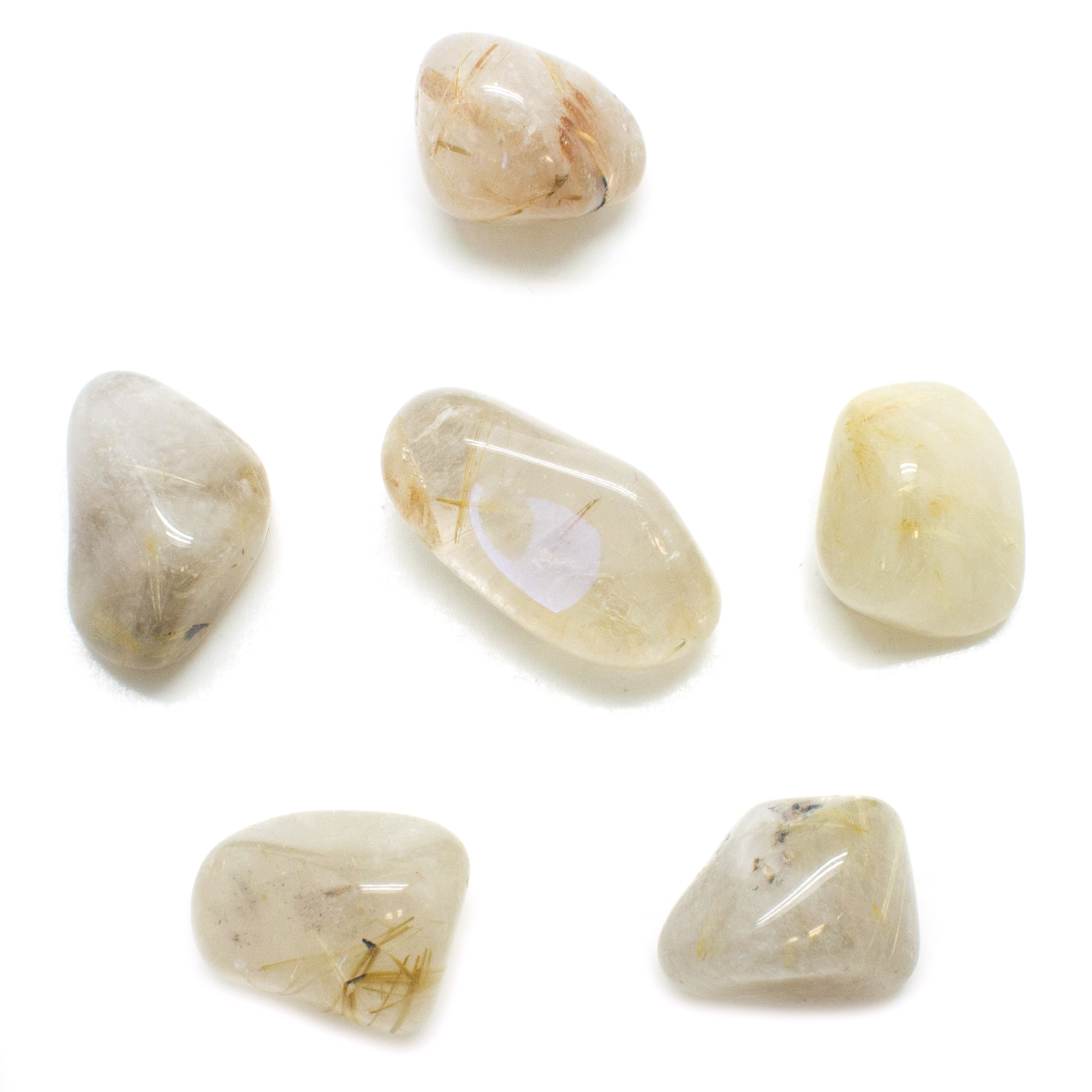 Rutilated Quartz Tumbled(Large) - Crystal Vaults