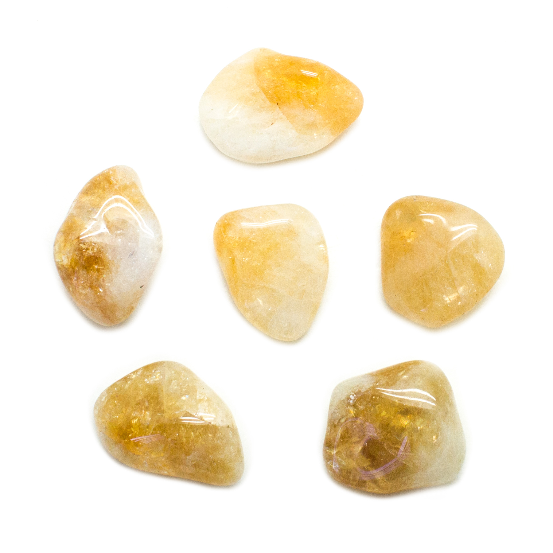 Citrine Tumbled Set (Large) - Crystal Vaults