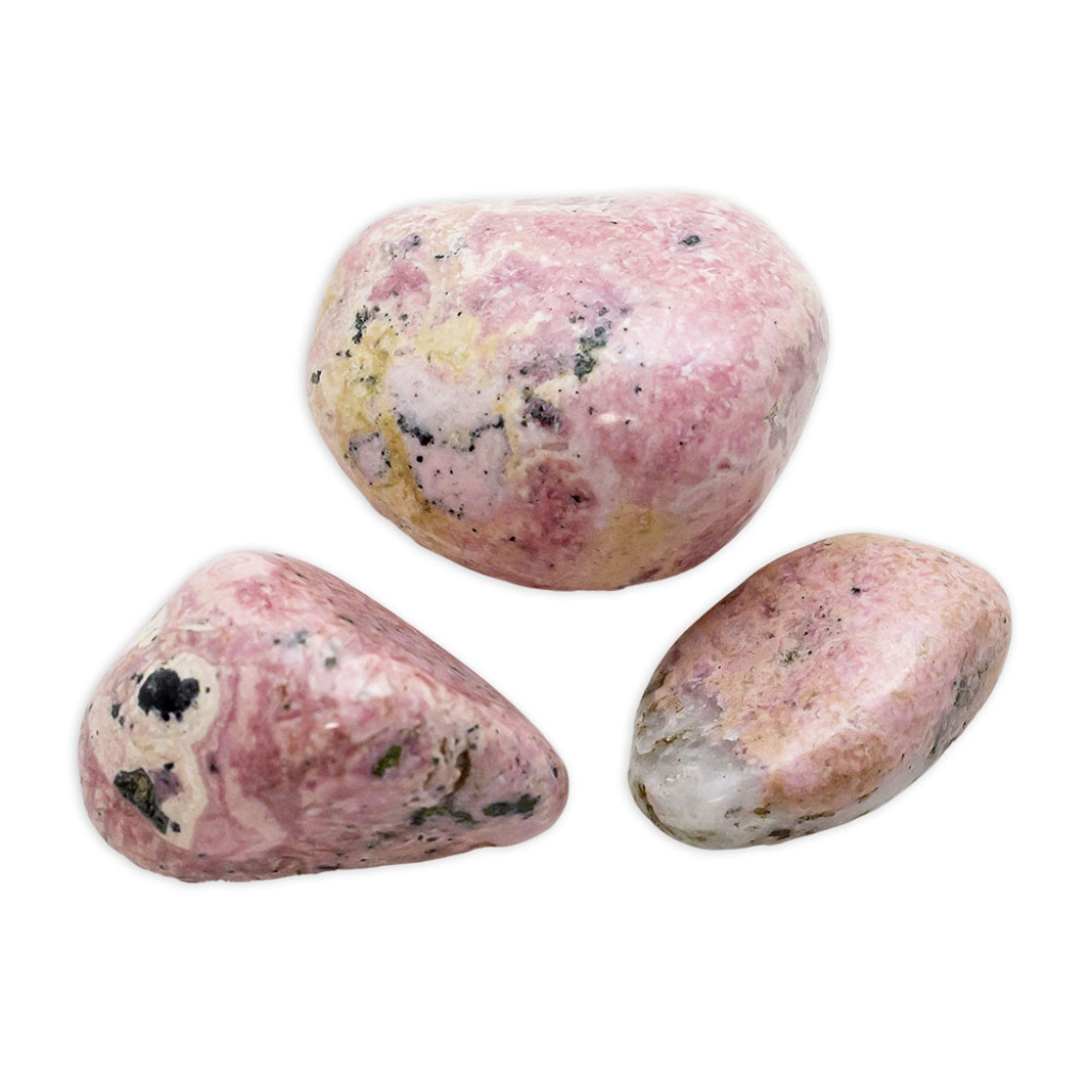 Rhodonite Tumbled Set (L) - Crystal Vaults