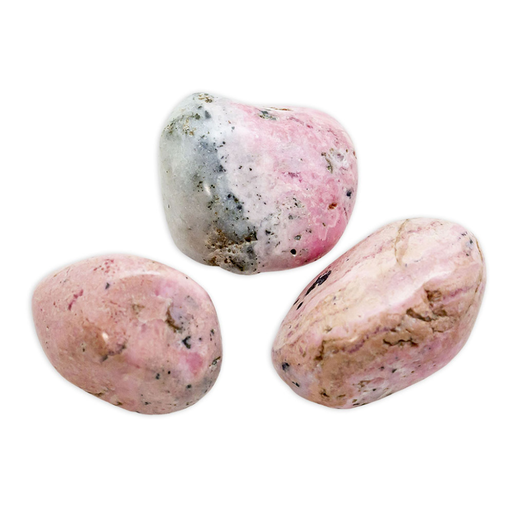 Rhodonite Tumbled Set (L) - Crystal Vaults