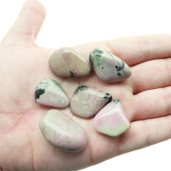 Rhodonite Tumbled Stones (XL.) - Crystal Vaults