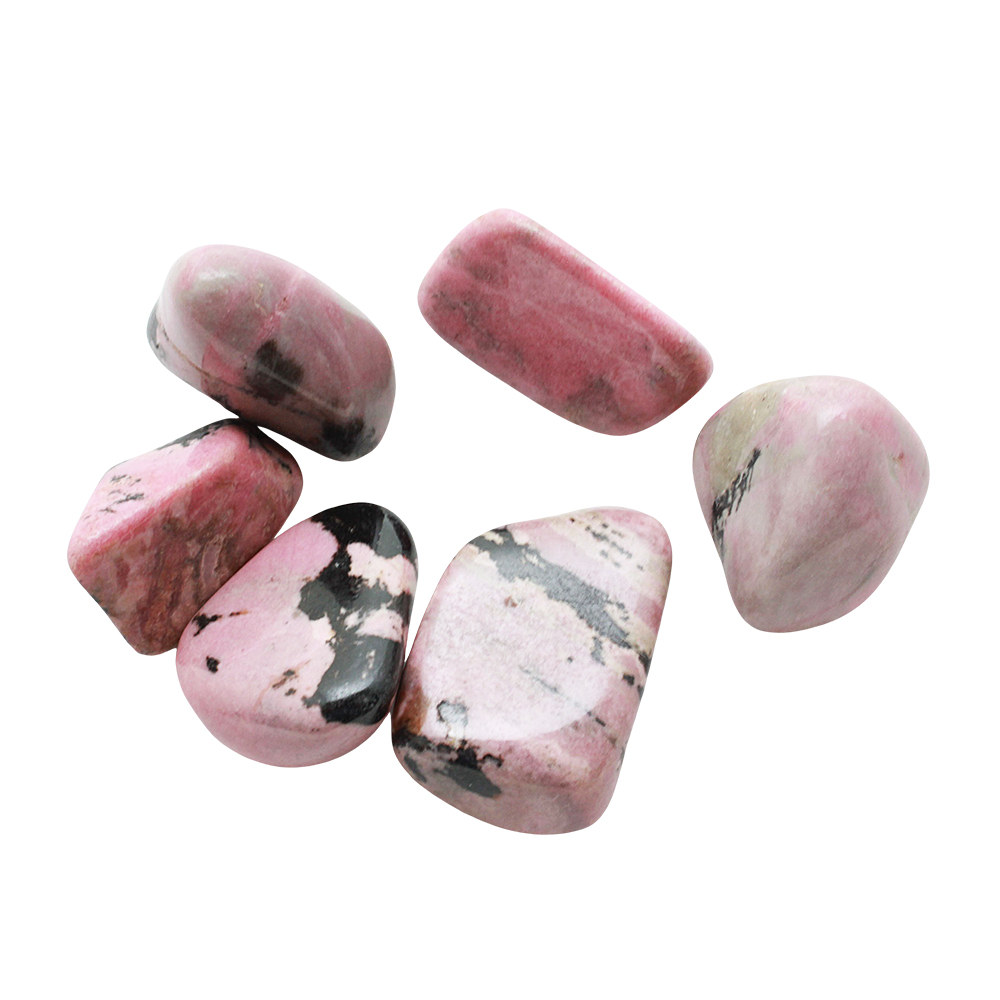 Rhodonite Tumbled Stones (XL.) - Crystal Vaults