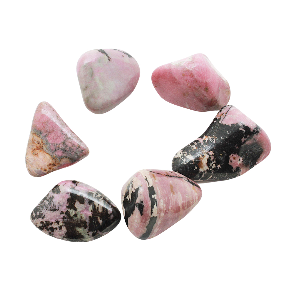 Rhodonite Tumbled Stones (XL.) - Crystal Vaults