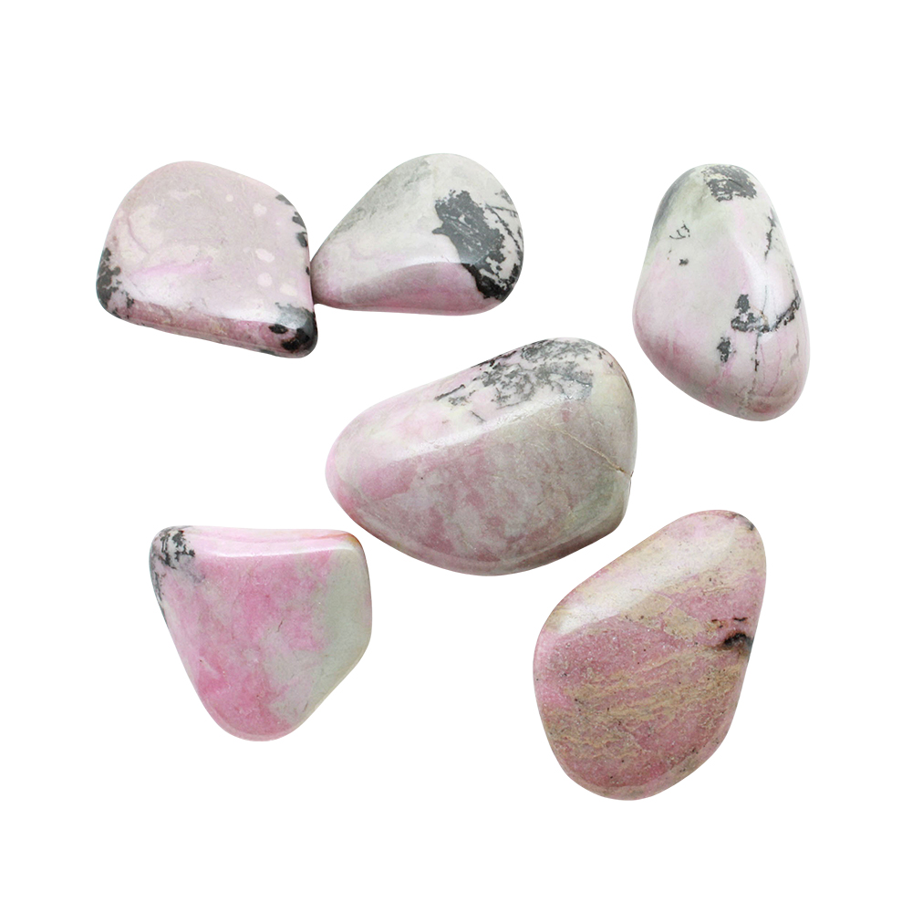 Rhodonite Tumbled Stones (XL.) - Crystal Vaults