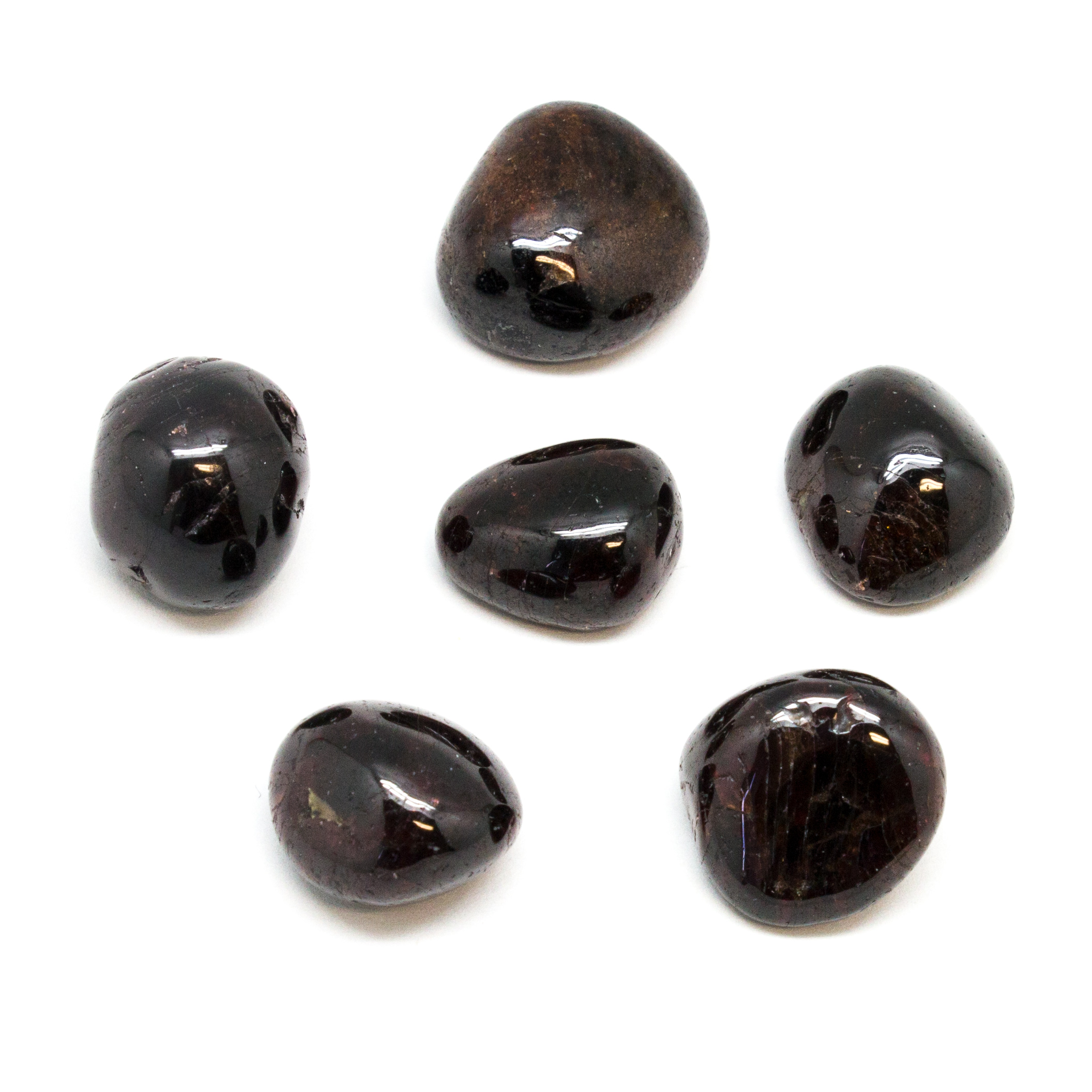 Red Garnet Tumbled Set (Lg.) - Crystal Vaults