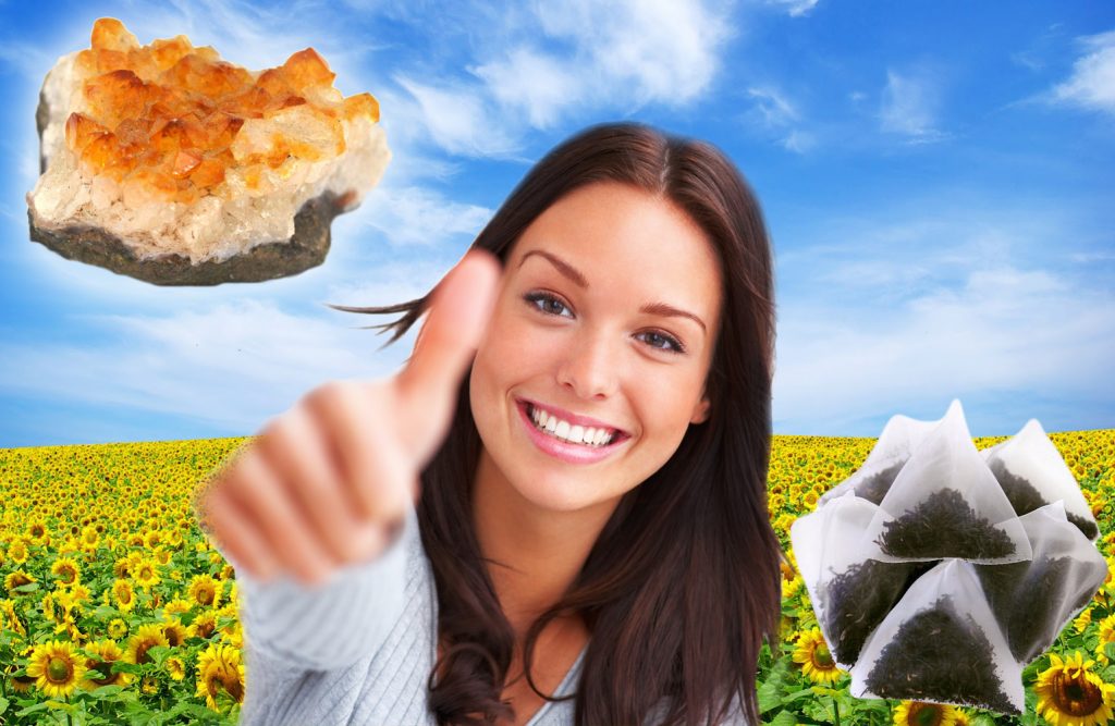 Citrine Crystal Tea - Set of 12 Teabags - Crystal Vaults