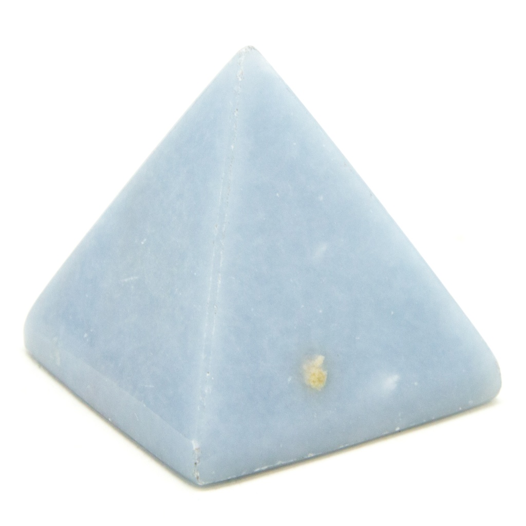 Angelite Pyramid - Crystal Vaults
