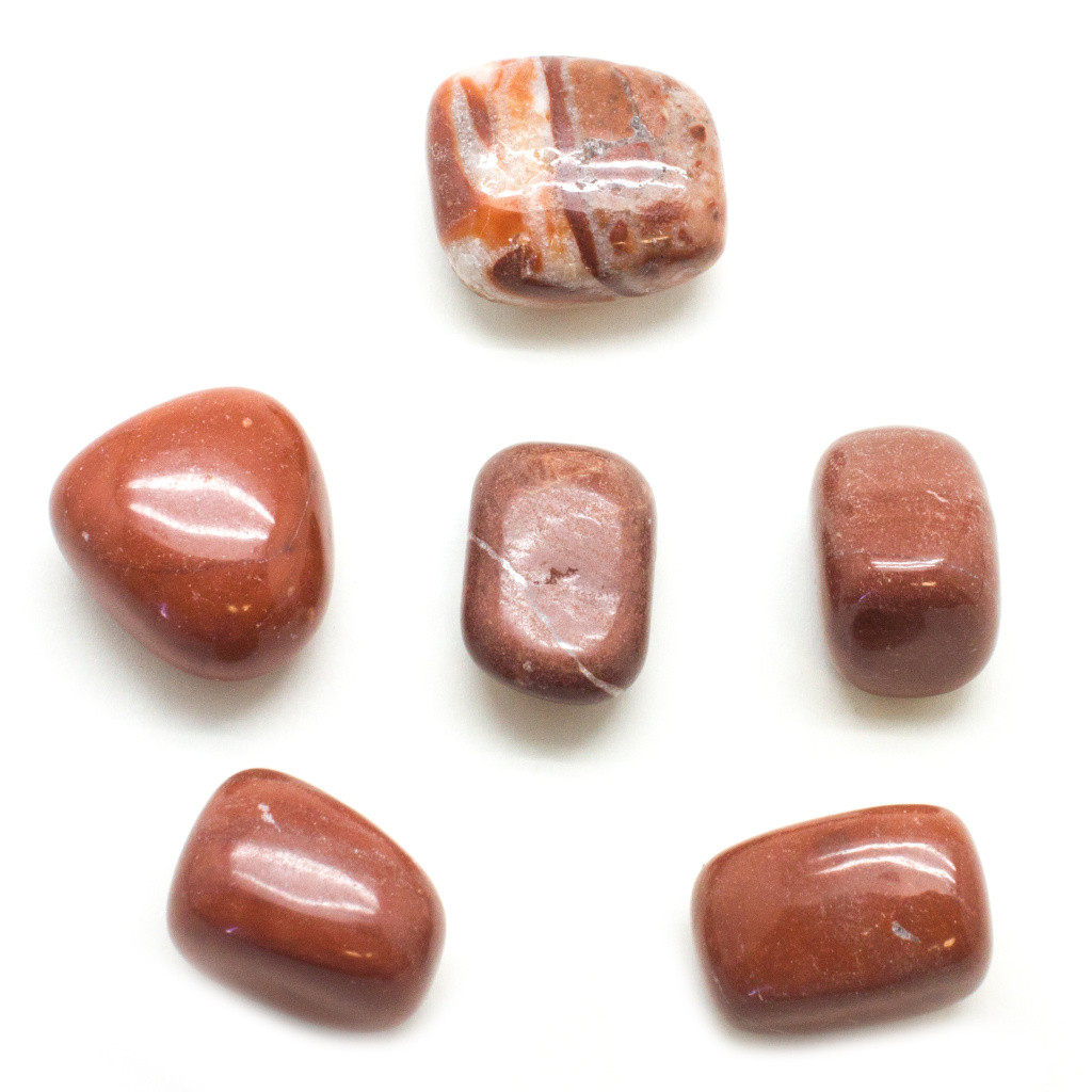 Red Malachite Tumbled Set (Large) - Crystal Vaults