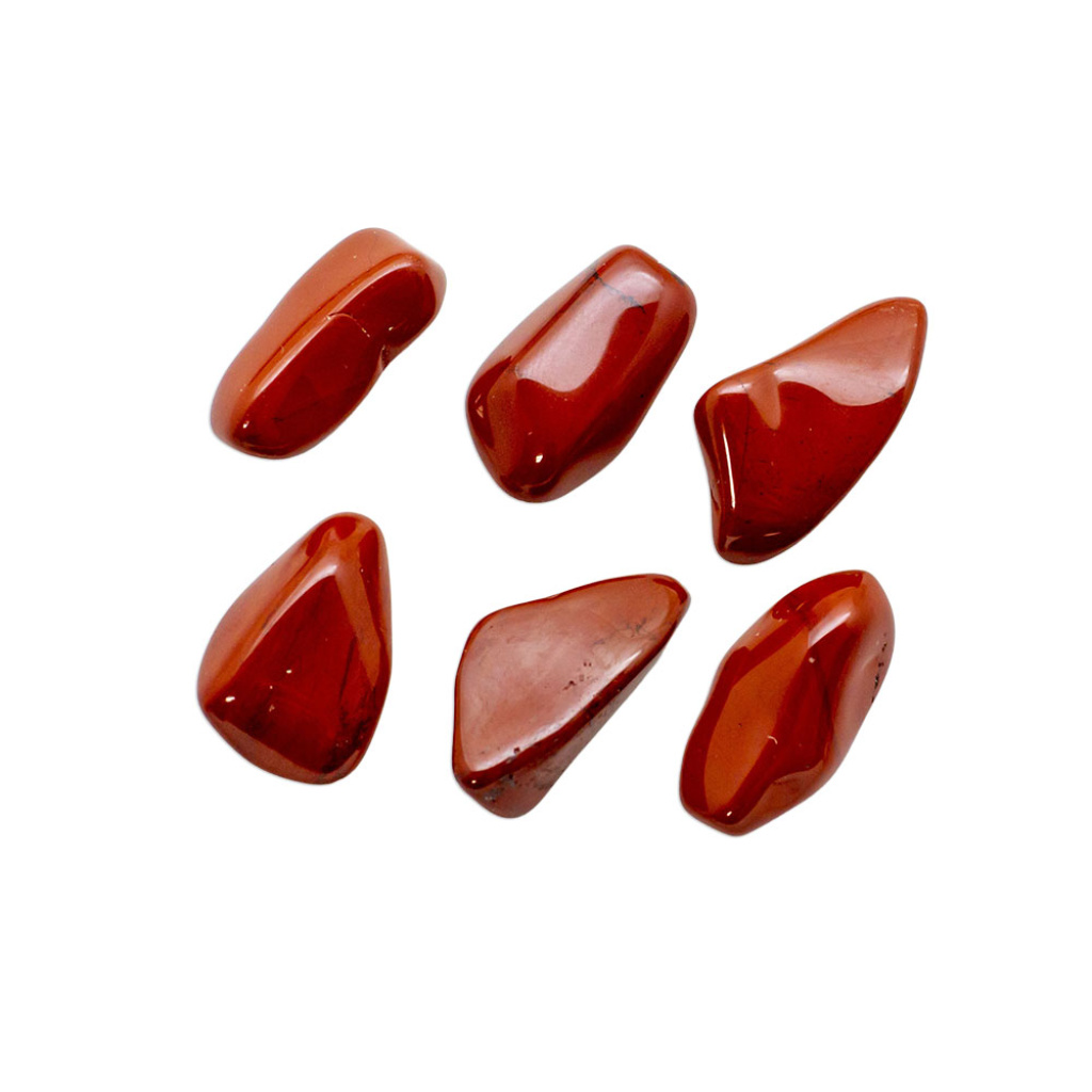 Red Jasper Tumbled Stone Set (Large) - Crystal Vaults