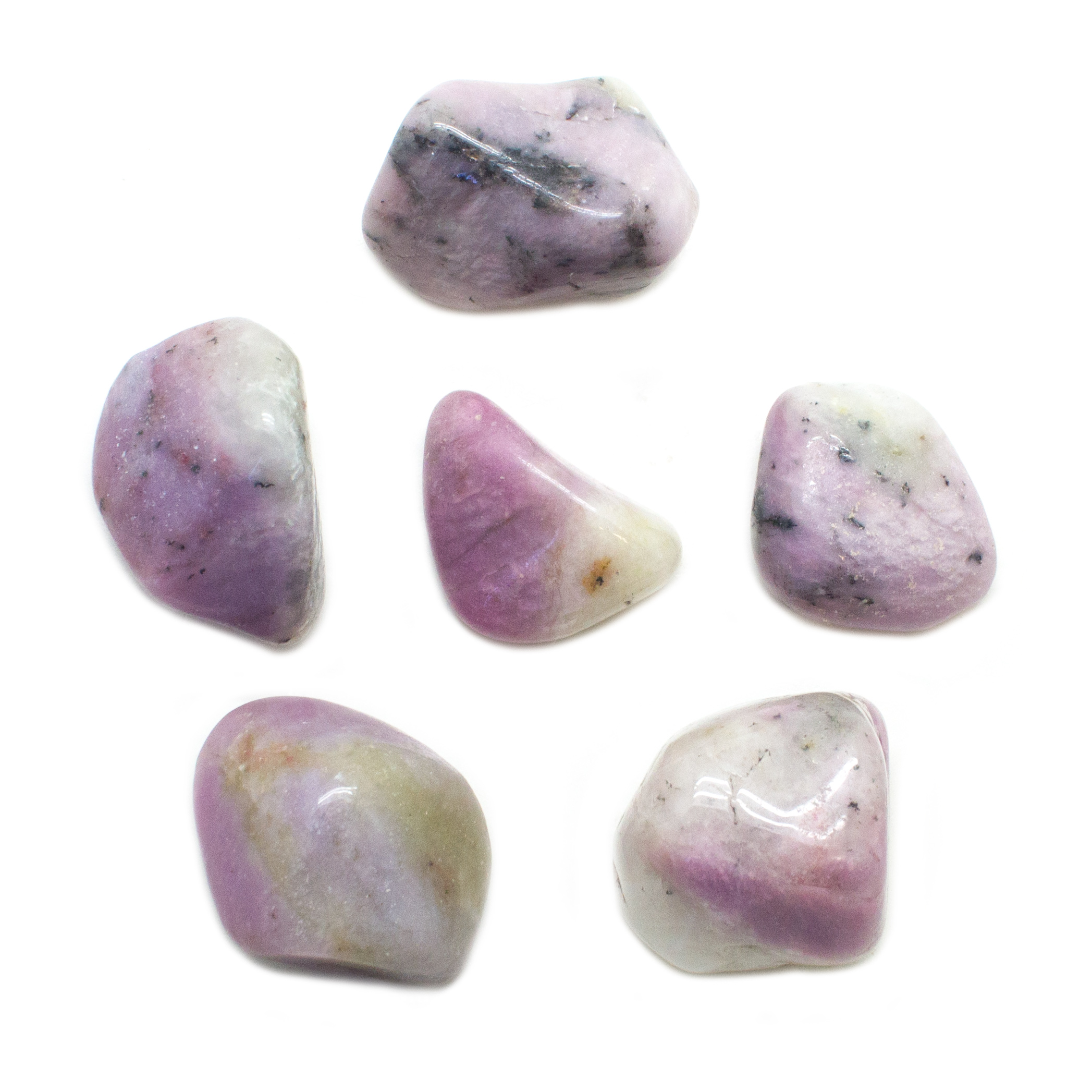 Thulite Tumbled Set (Extra Large) - Crystal Vaults