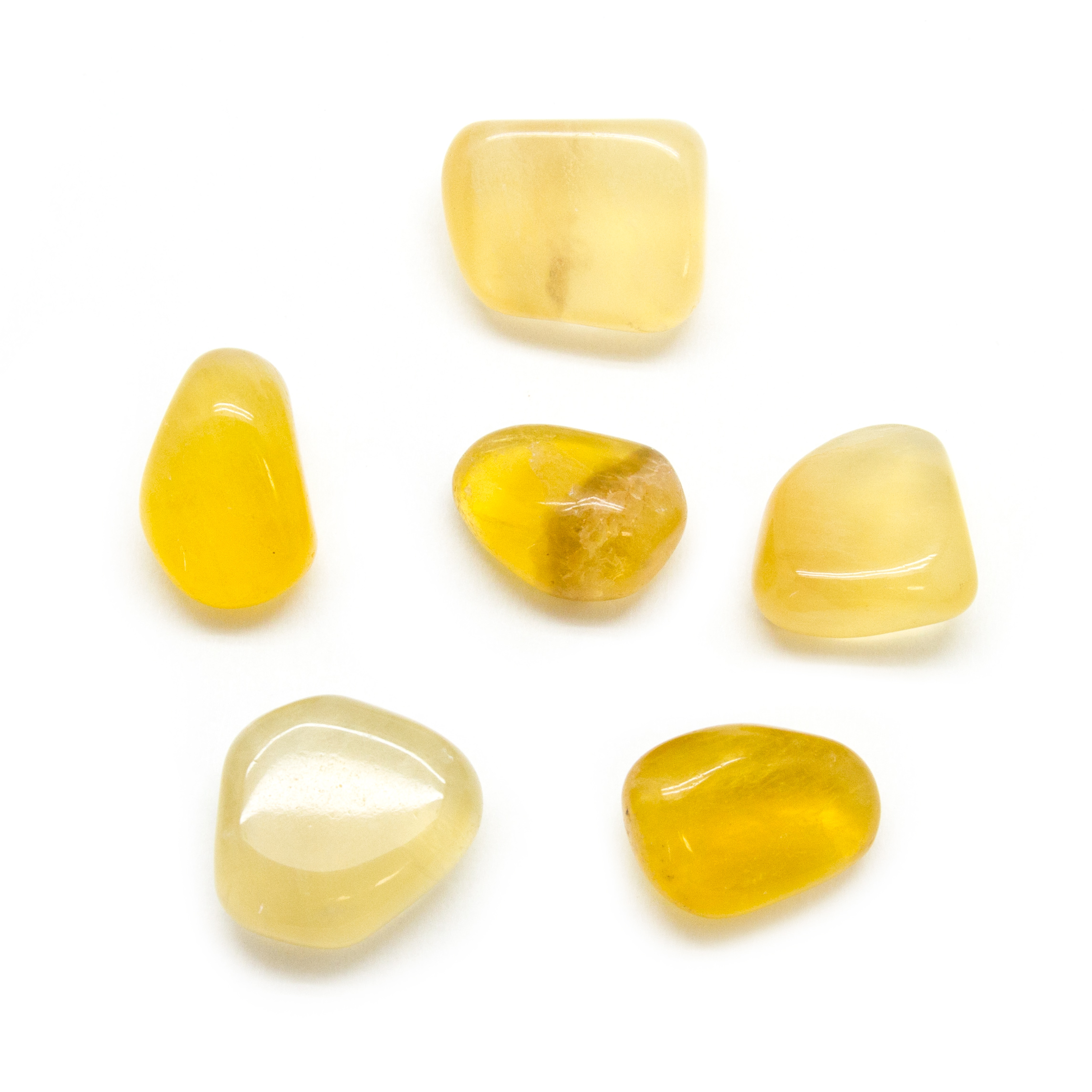 Yellow Fluorite Tumbled Stone Set (Large) - Crystal Vaults