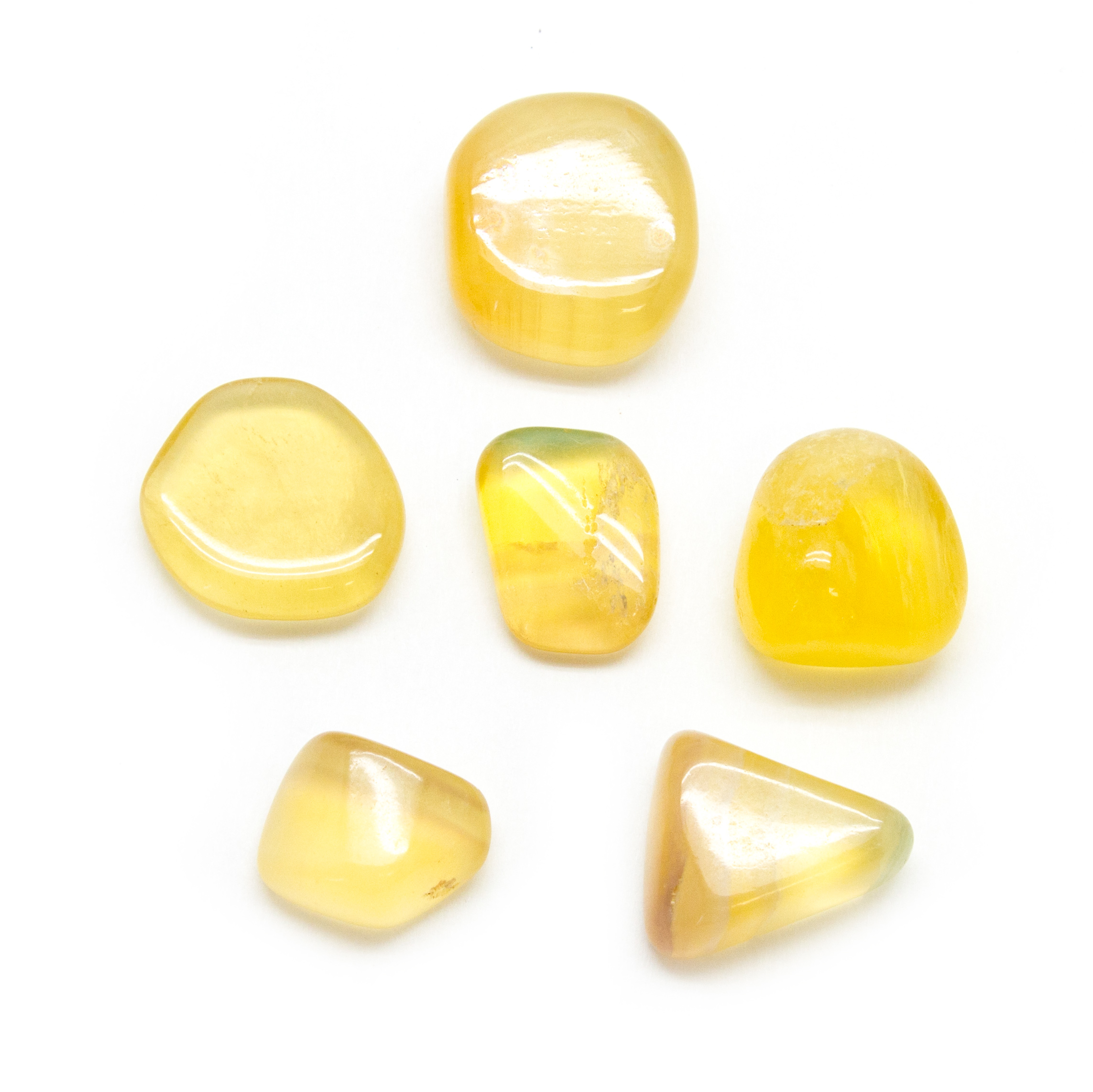 Yellow Fluorite Tumbled Stone Set (Large) - Crystal Vaults