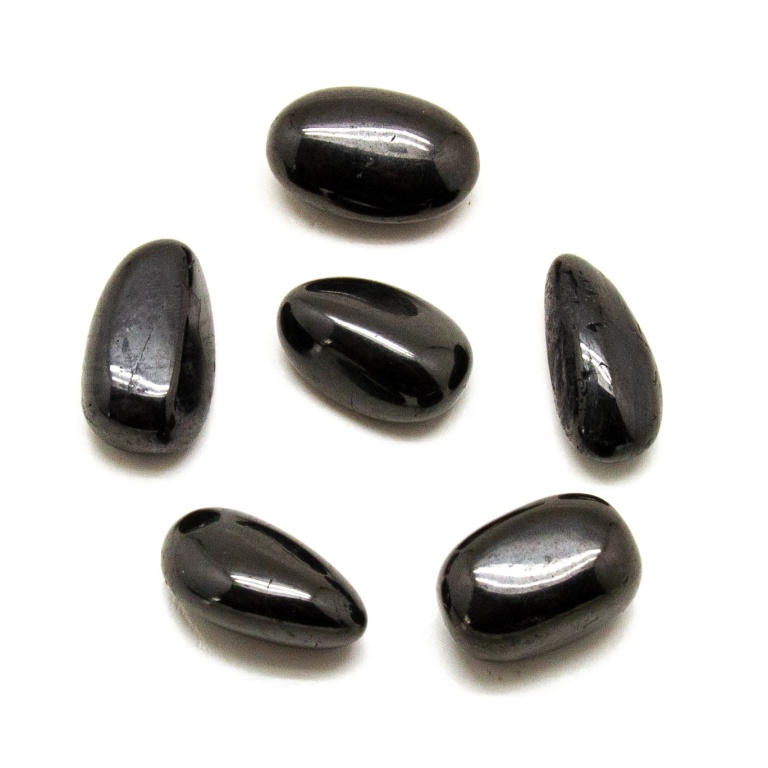 Jet Tumbled Stone Set (Large) - Crystal Vaults
