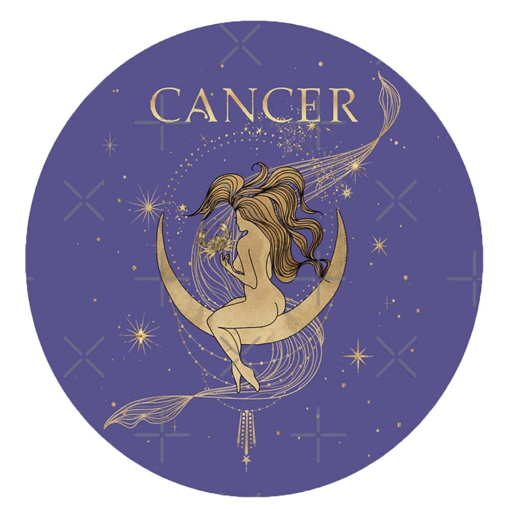 Cancer Woman Circle sticker - Crystal Vaults