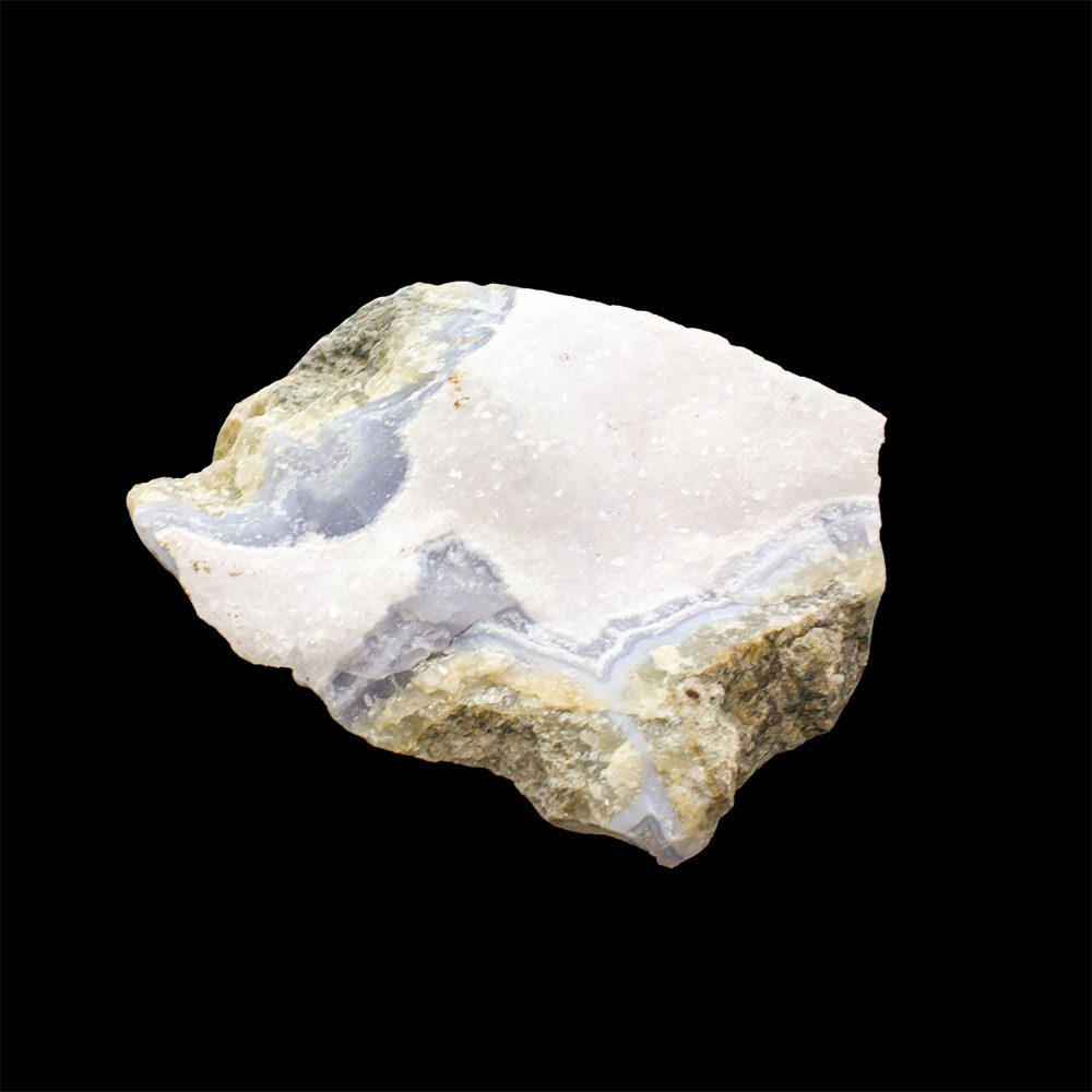 Druzy Blue Lace Agate in Matrix - Crystal Vaults