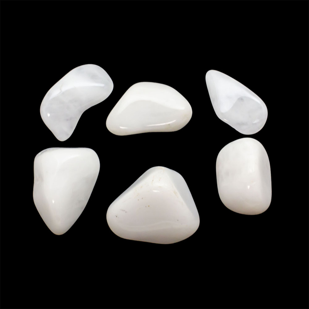 Snow Quartz Tumbled Set (Large) - Crystal Vaults