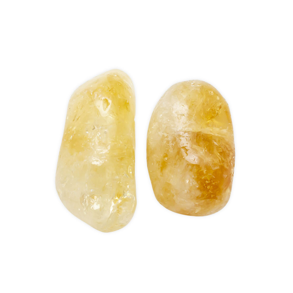Citrine Tumbled Pair (Aura S) - Crystal Vaults