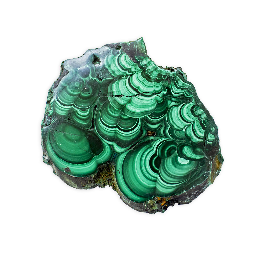 Polished Malachite Slice - Crystal Vaults