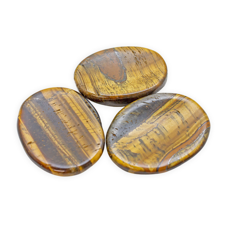 Tiger's Eye Worry Stone - Crystal Vaults