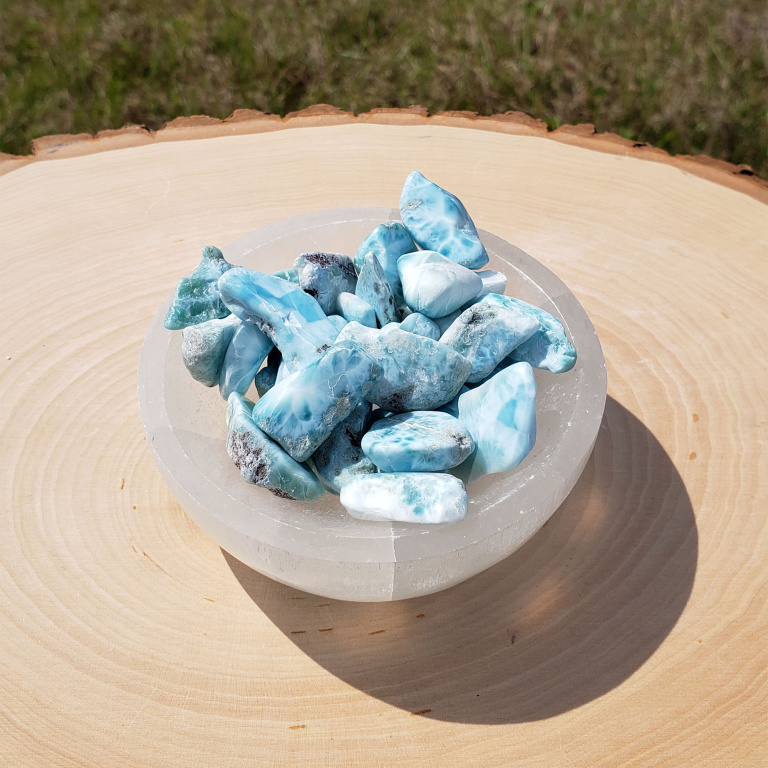 Larimar Tumbled Set - Crystal Vaults