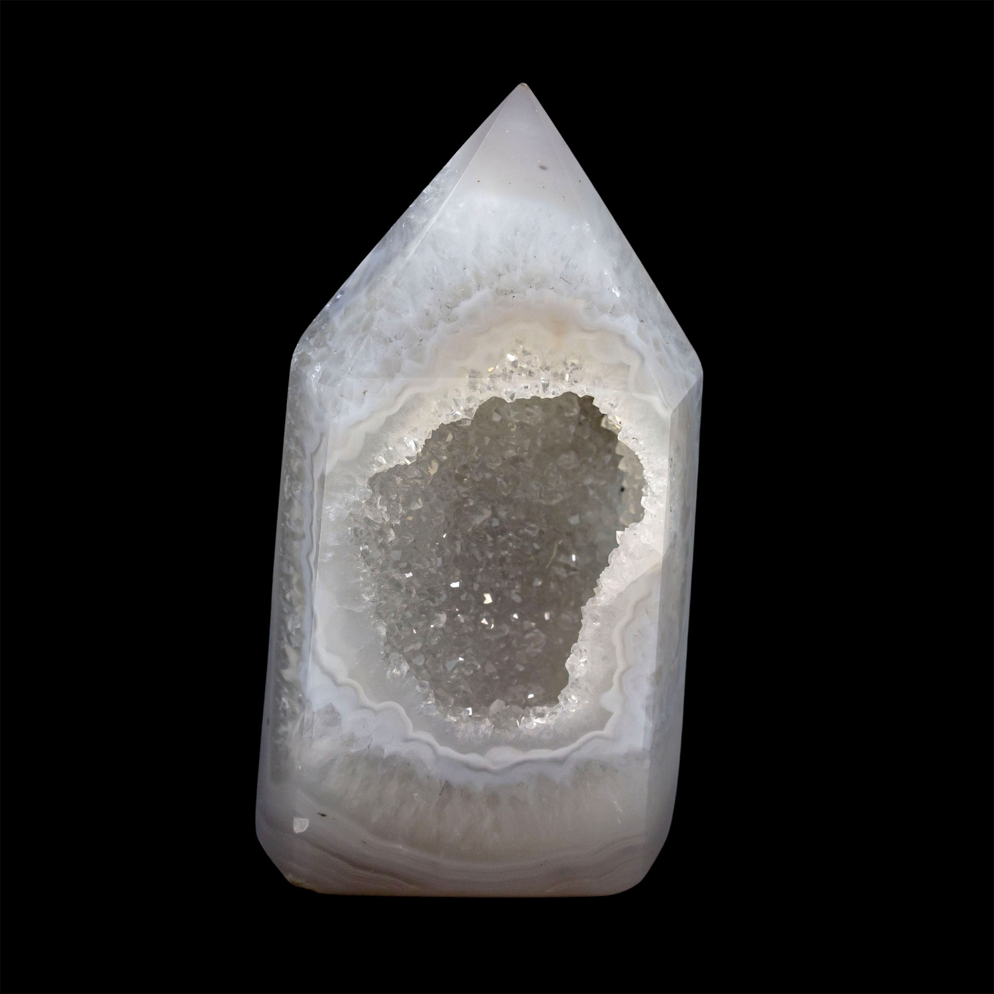 Agate Druzy Point - Crystal Vaults