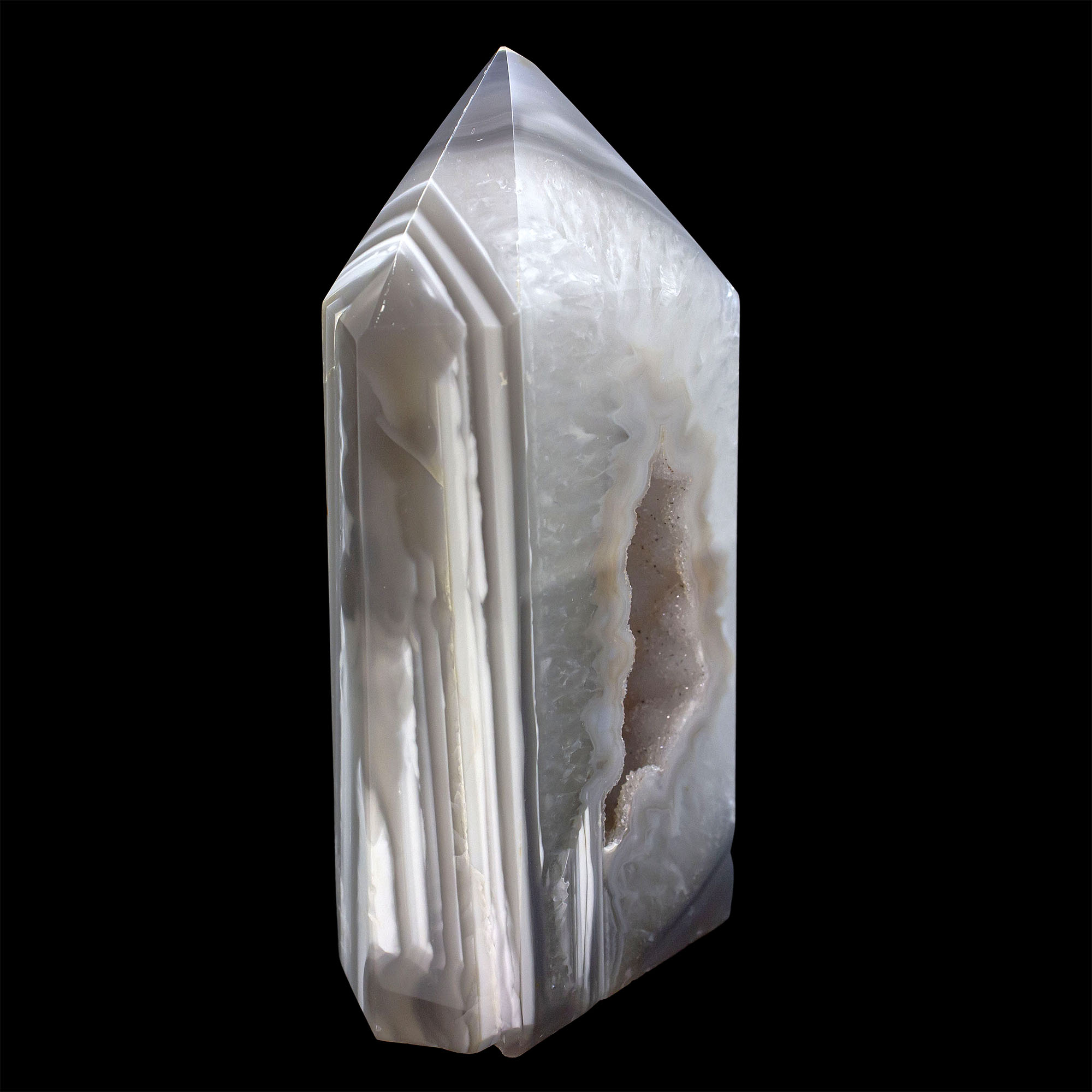 Agate Druzy Point - Crystal Vaults