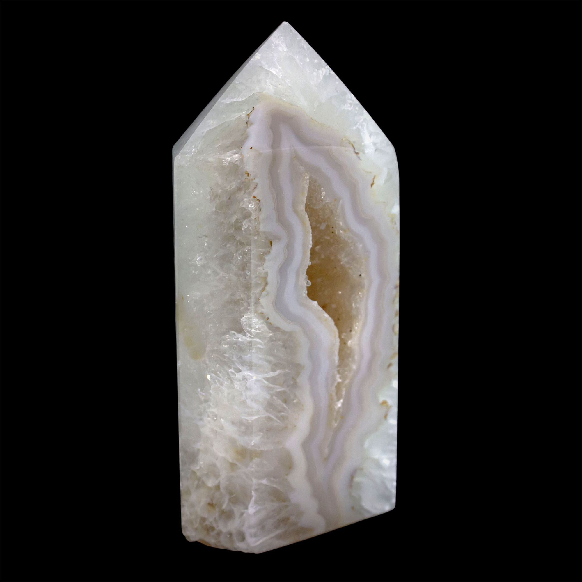 Agate Druzy Point - Crystal Vaults