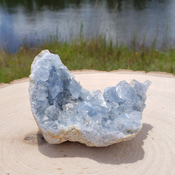 Celestite Cluster - Crystal Vaults