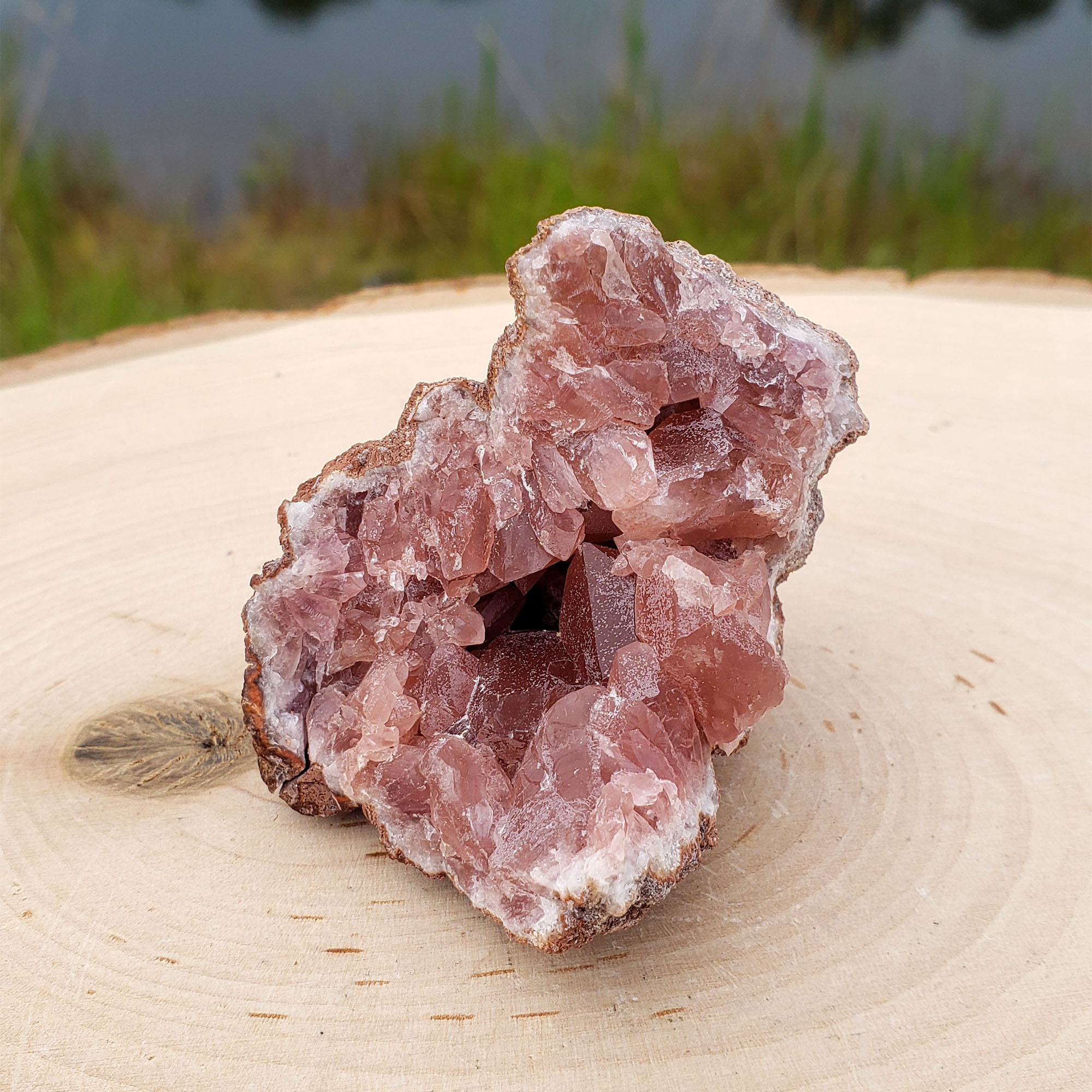 Pink Amethyst Cluster - Crystal Vaults