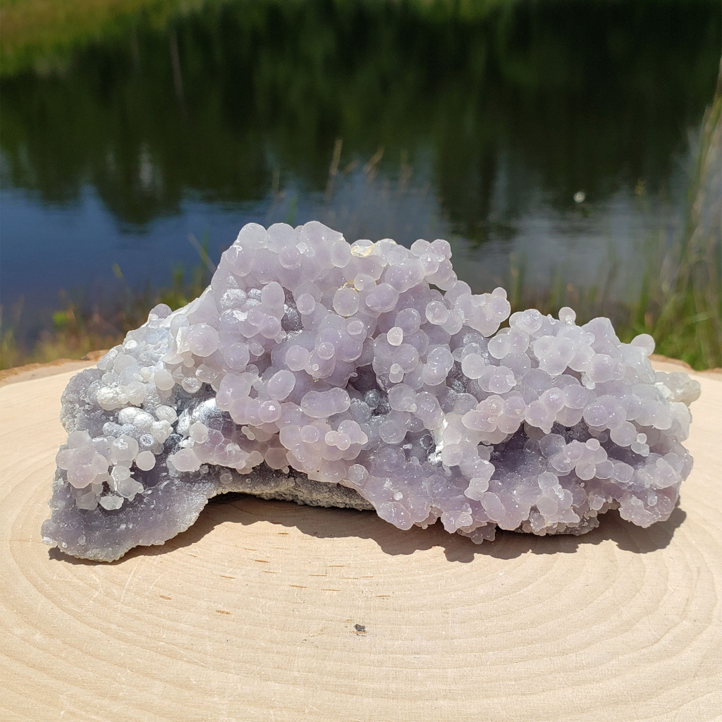 Grape Agate Cluster - Crystal Vaults