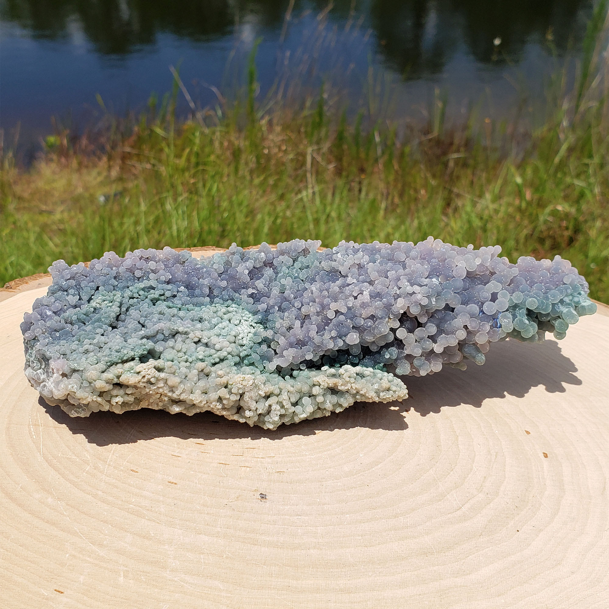 Grape Agate Cluster - Crystal Vaults