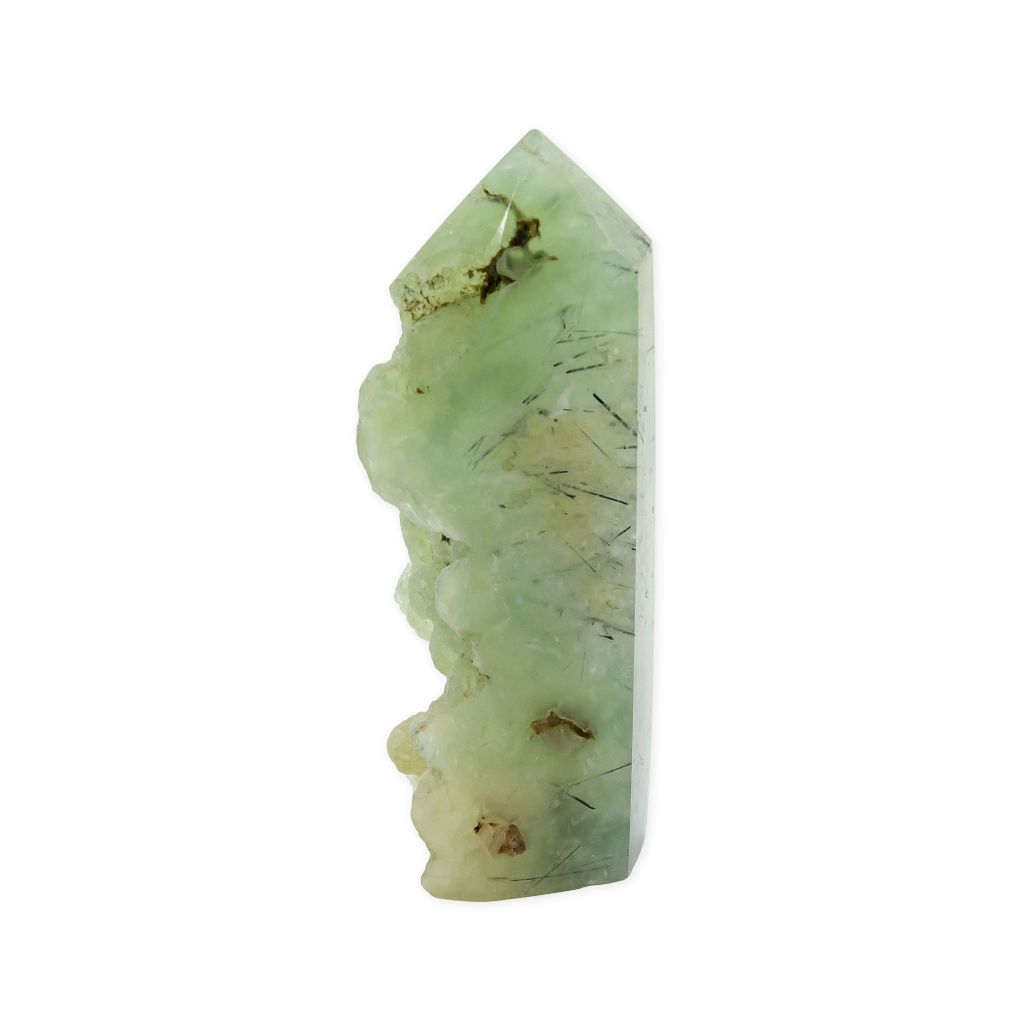 Natural Prehnite Tower - Crystal Vaults