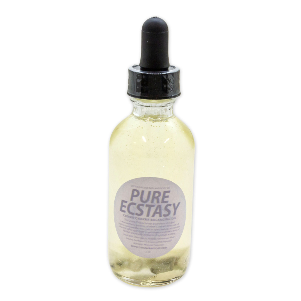 Pure Ecstasy Crown Chakra Body Oil - Crystal Vaults
