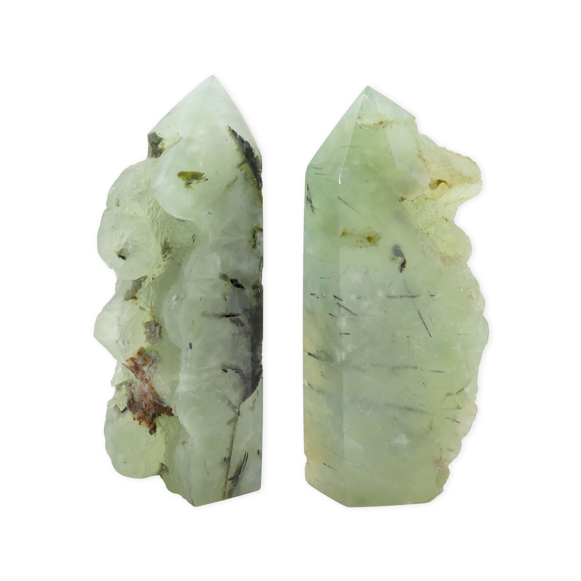 Natural Prehnite Tower - Crystal Vaults