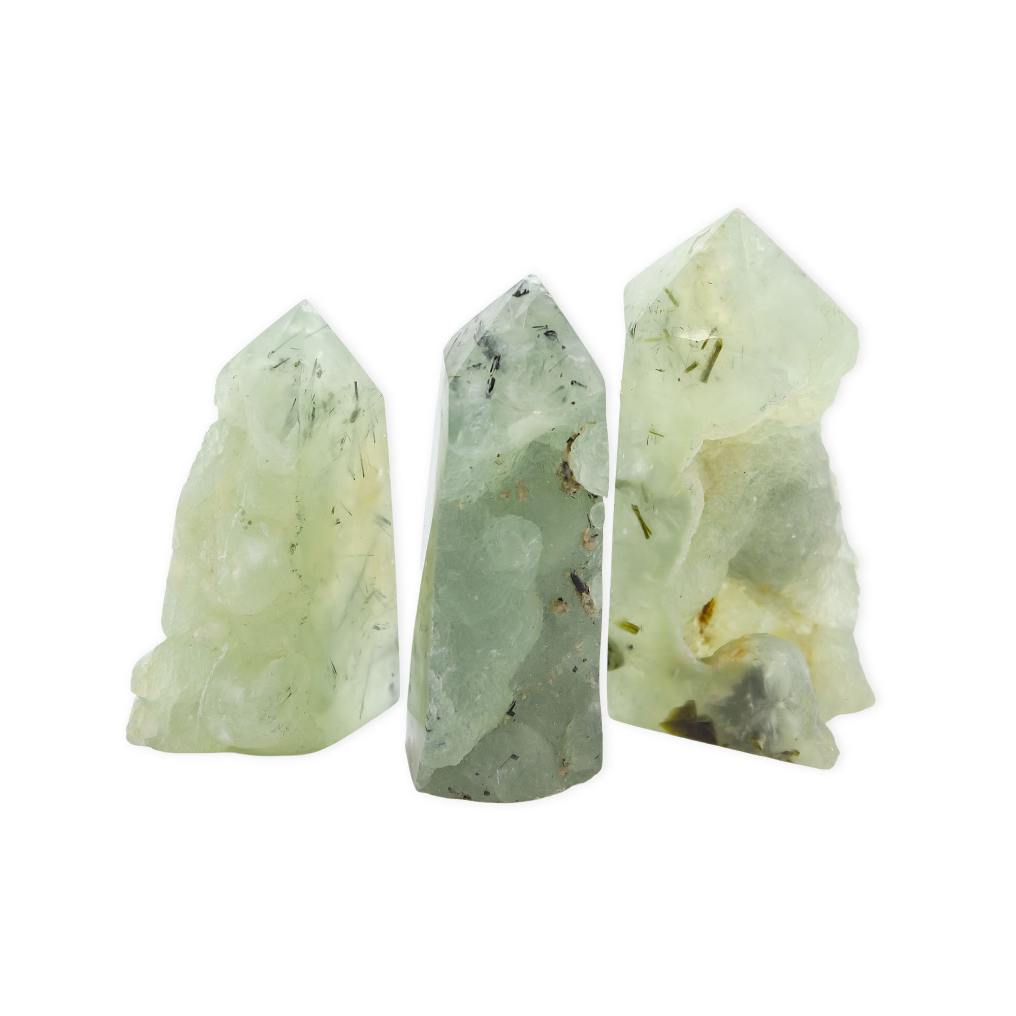 Natural Prehnite Tower - Crystal Vaults