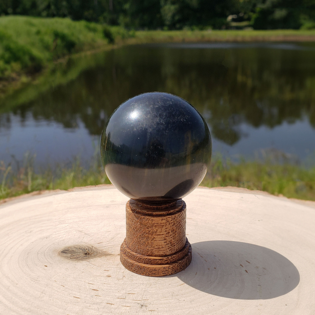 Imperfectly Perfect Tiger's Eye Sphere (50mm) - Crystal Vaults