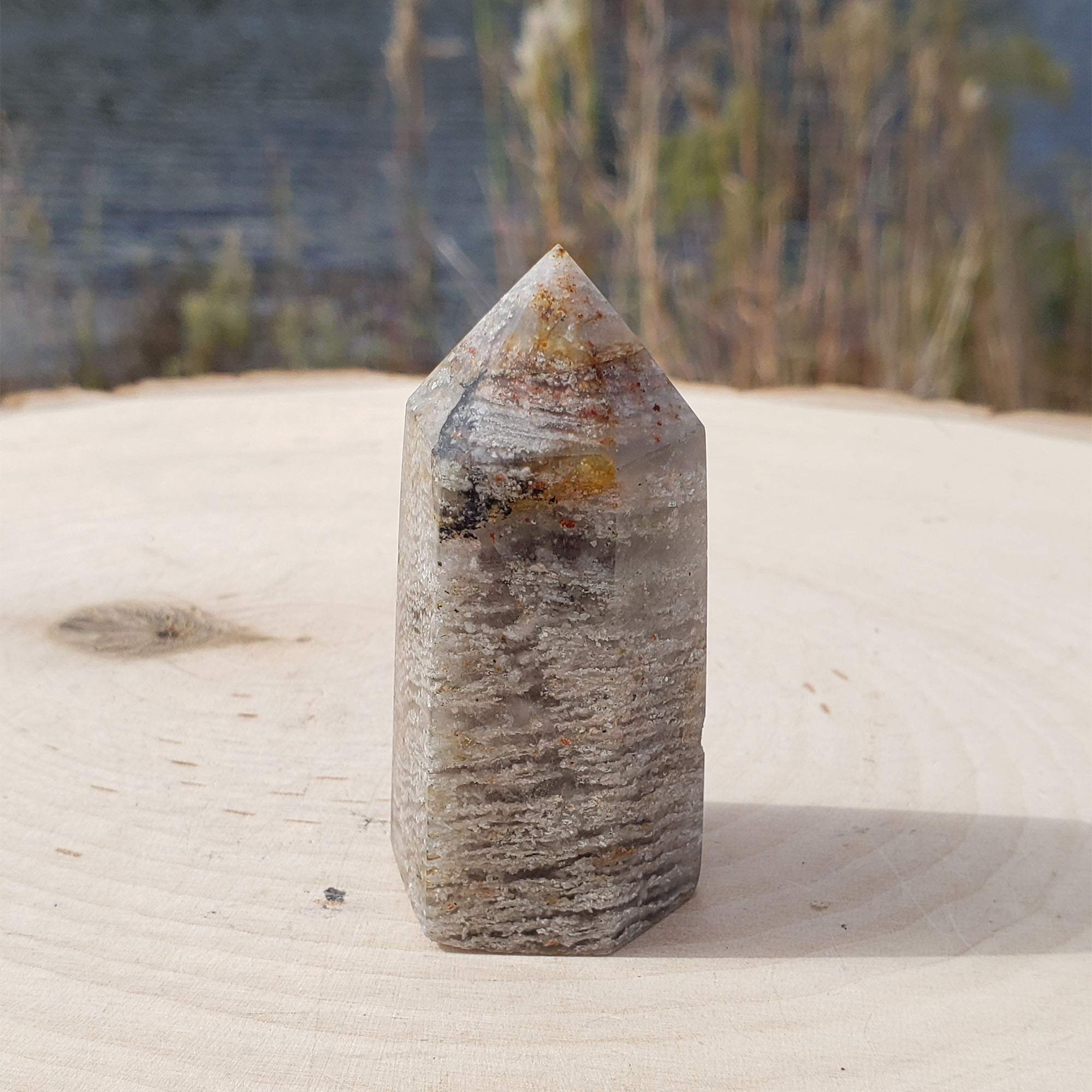 Thousand Layer Quartz Point - Crystal Vaults