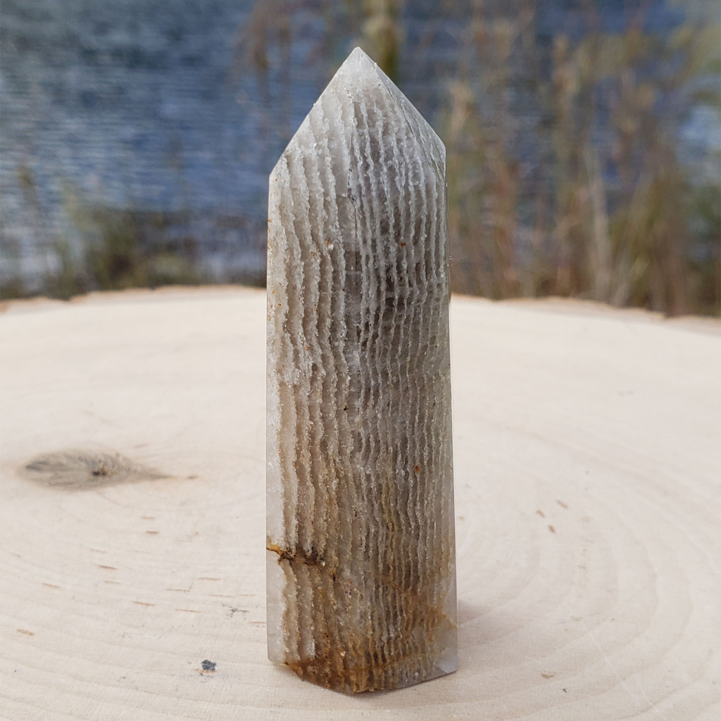 Thousand Layer Quartz Point - Crystal Vaults