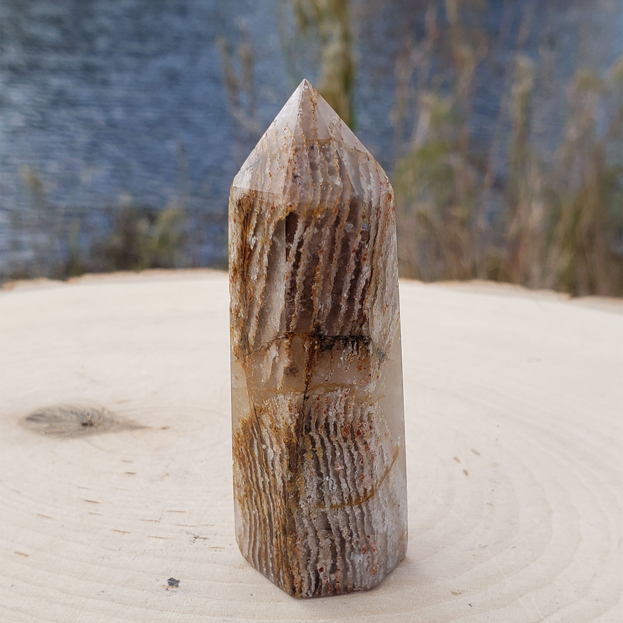 Thousand Layer Quartz Point - Crystal Vaults