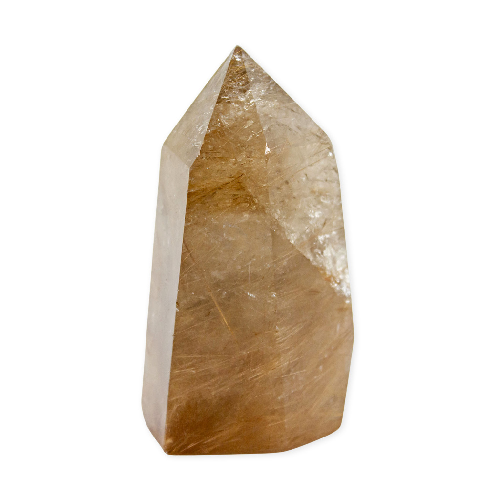 Rutilated Quartz Point - Crystal Vaults