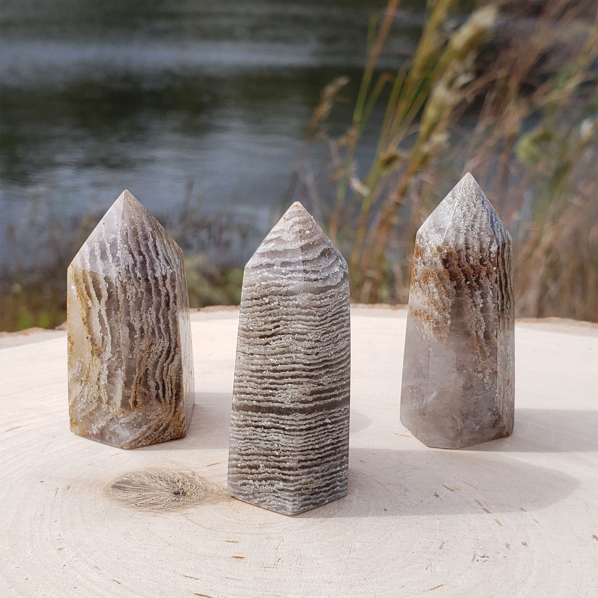 Thousand Layer Quartz Point - Crystal Vaults