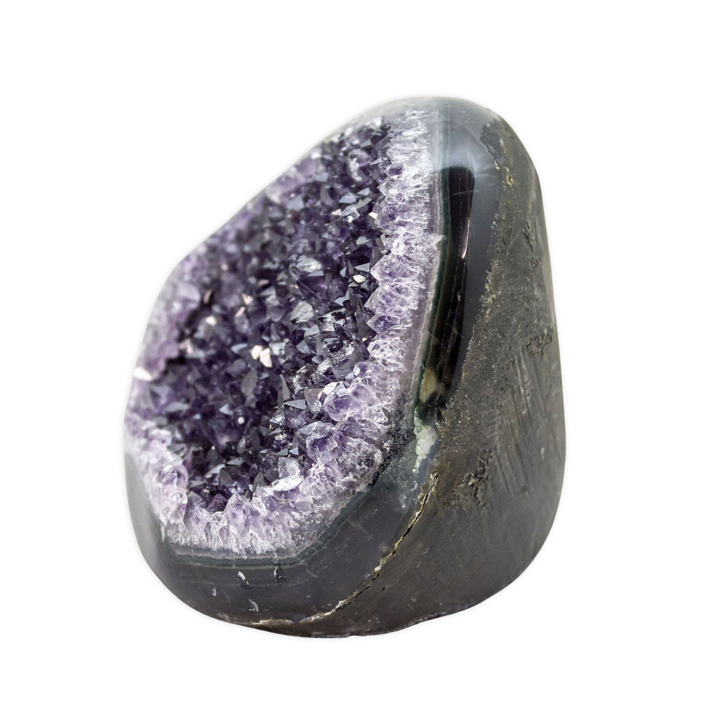 Rainbow Jasper & Amethyst Display Piece - Crystal Vaults