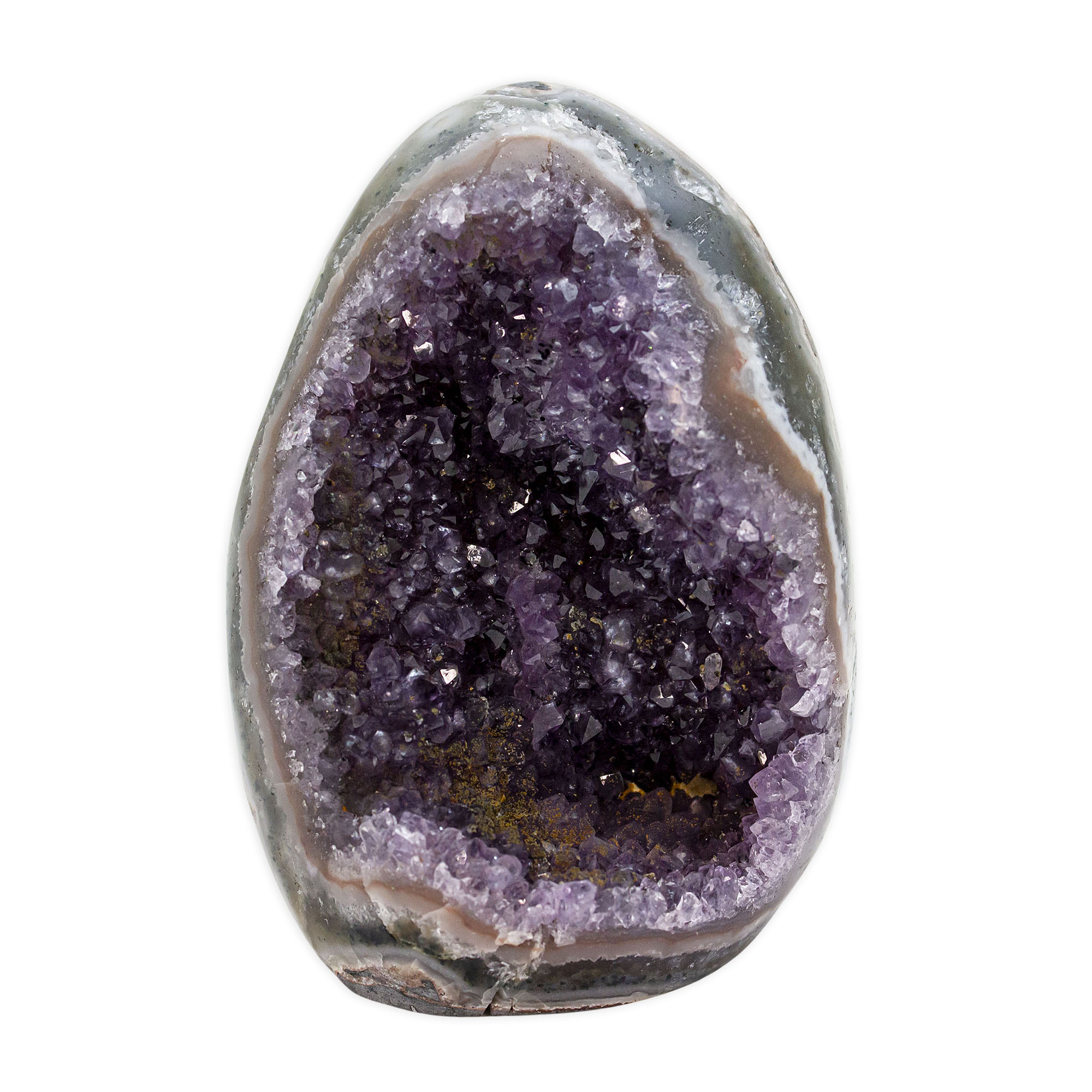 Rainbow Jasper & Amethyst Display Piece - Crystal Vaults