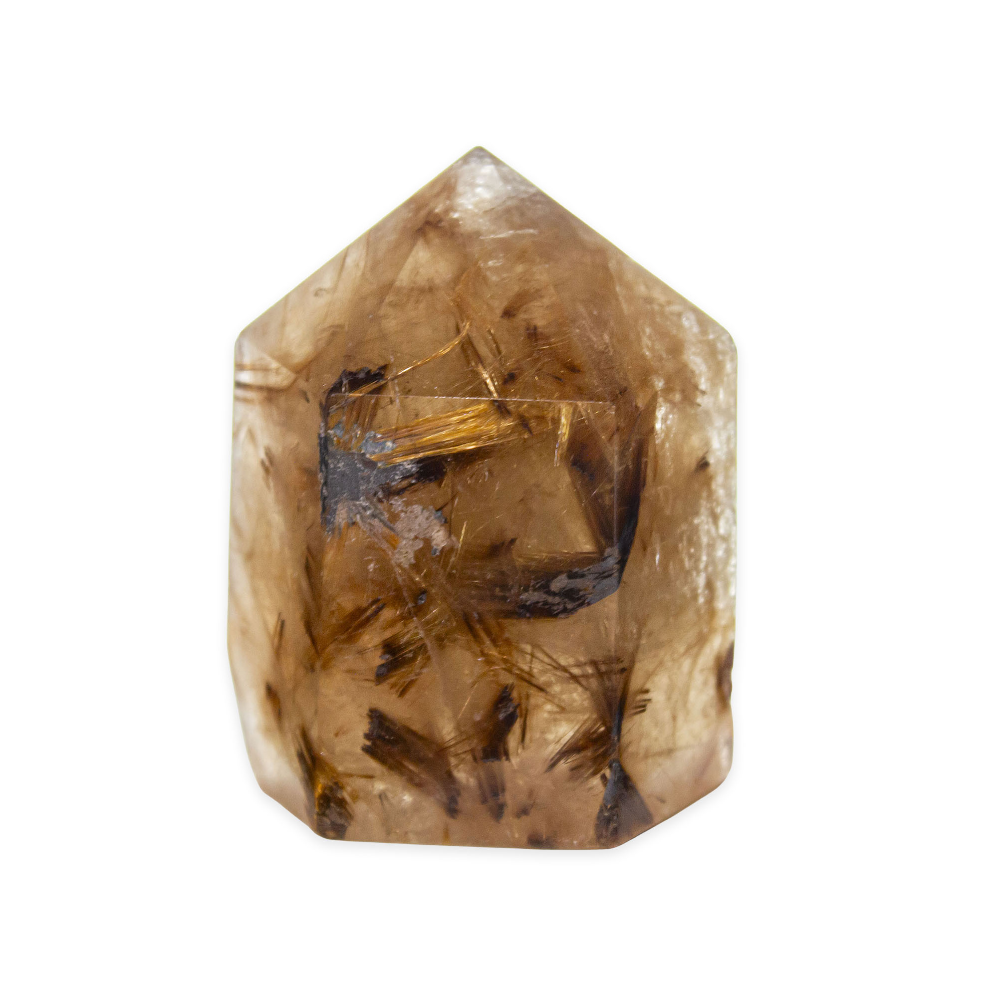 Rutilated Quartz Point - Crystal Vaults