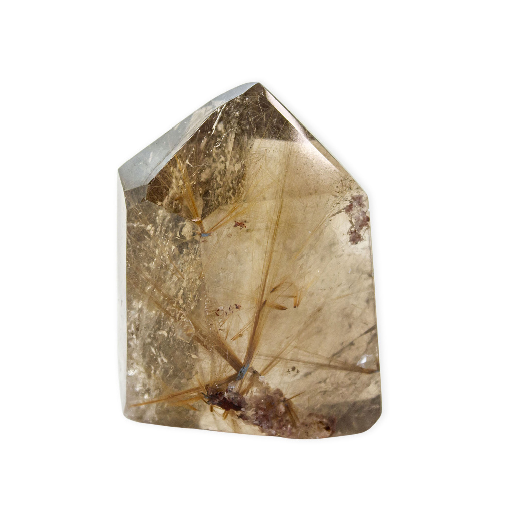 Rutilated Quartz Point - Crystal Vaults