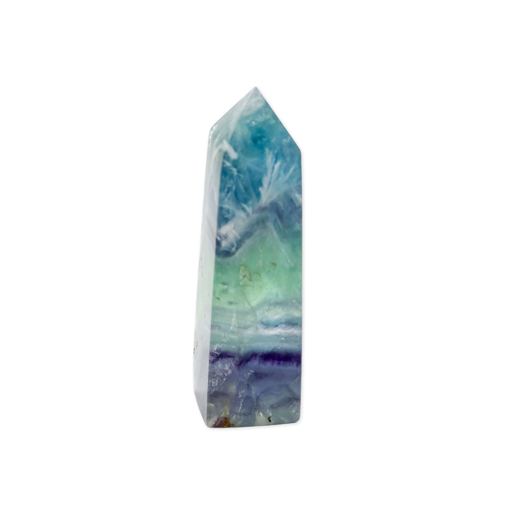 Feather Fluorite Point - Crystal Vaults
