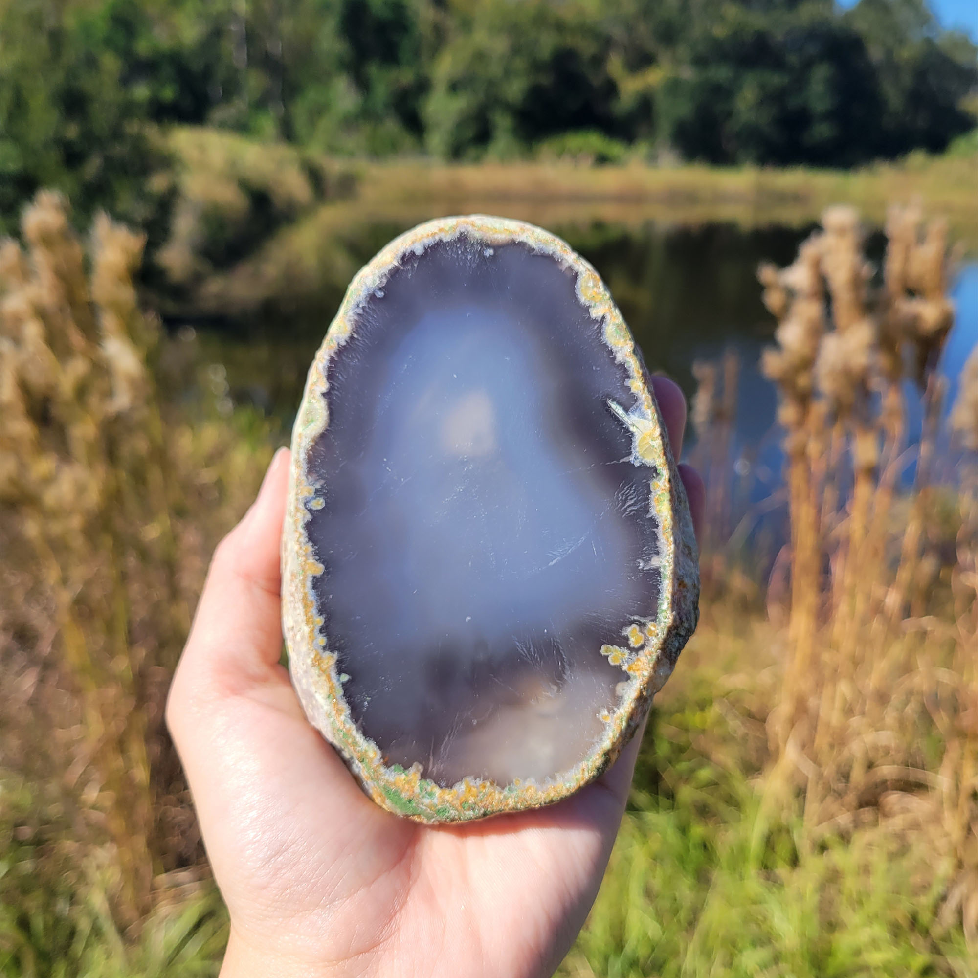 Natural Enhydro Agate - Crystal Vaults