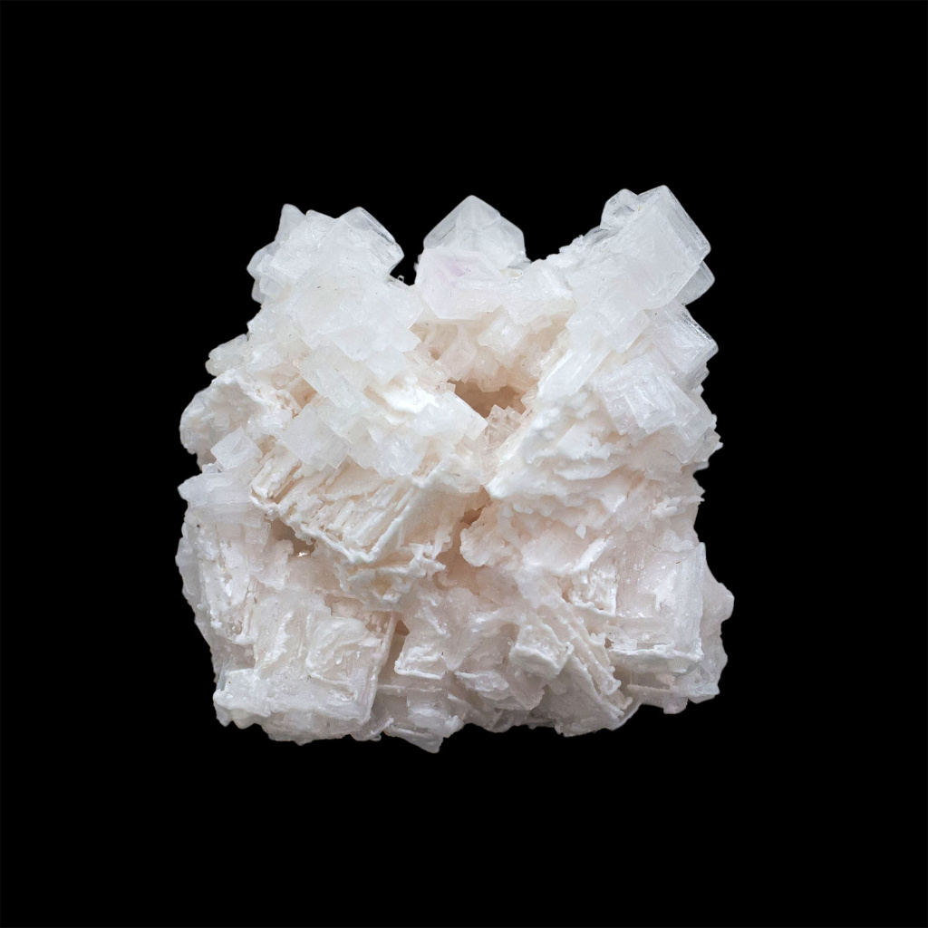 Halite Cluster with Yellow Trona - Crystal Vaults