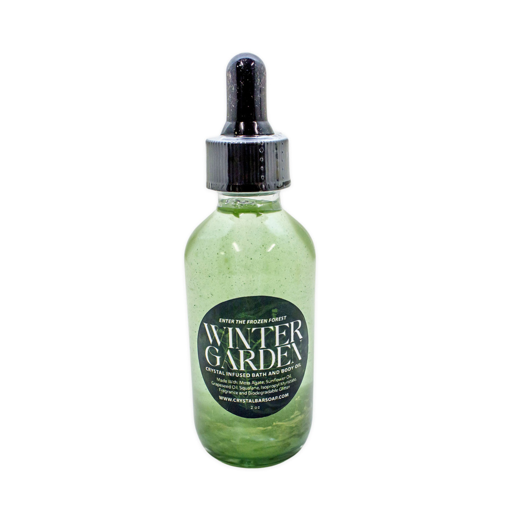 Winter Garden Moss Agate Body oil - Crystal Vaults