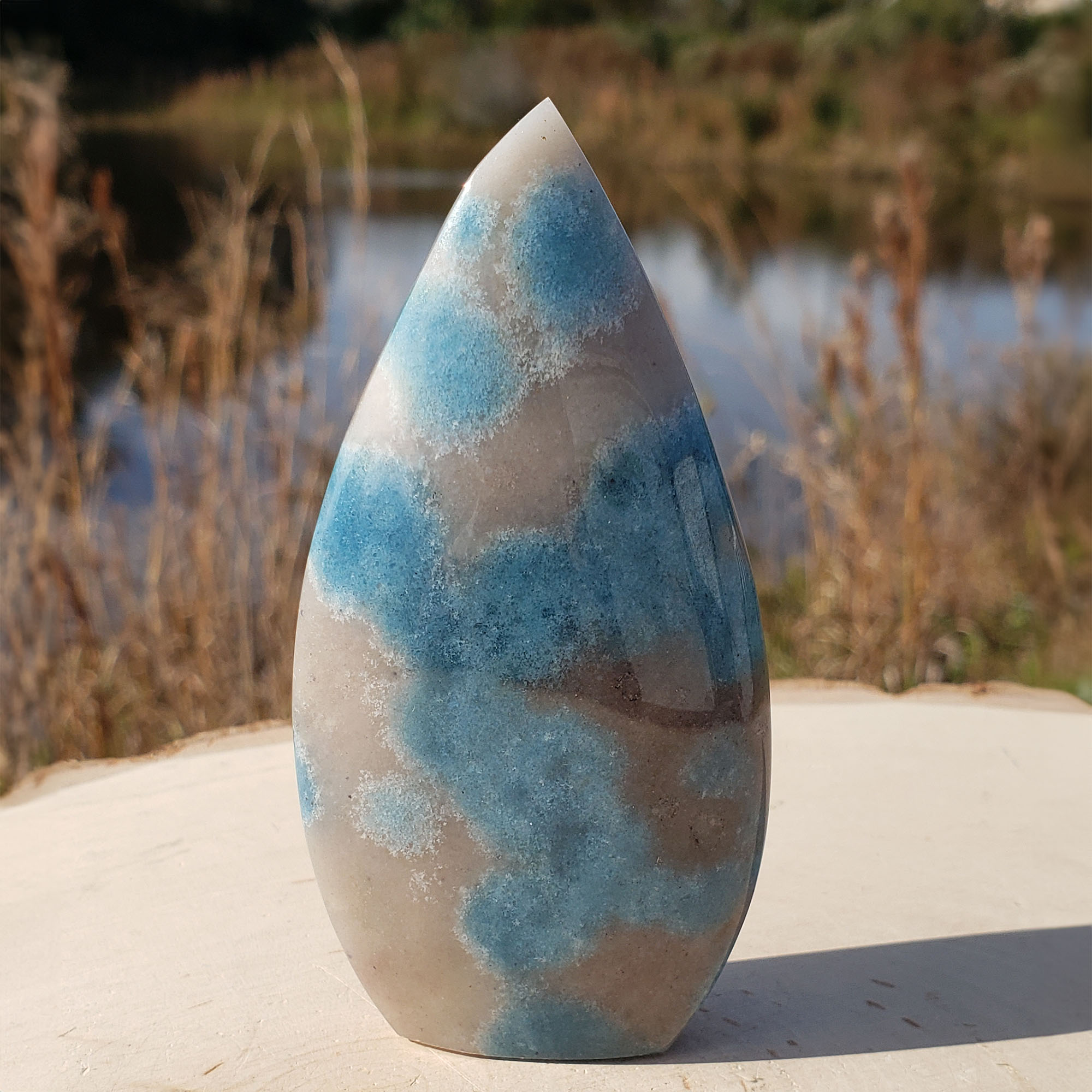 Blue Trolleite Display Piece - Crystal Vaults